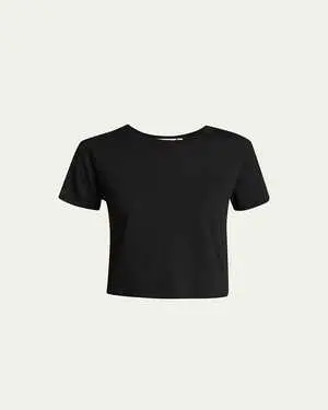 AMO Babe Cropped Tee - Black