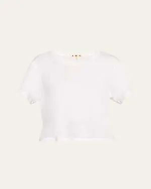 AMO Babe Cropped Tee - White