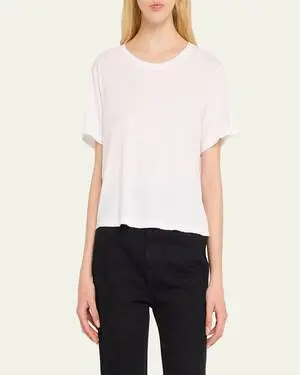 AMO Babe Cropped Tee - White
