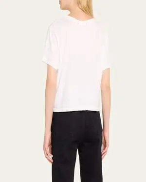 AMO Babe Cropped Tee - White