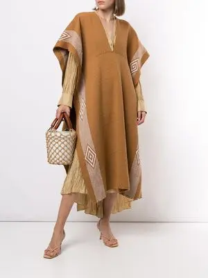 Voz Diamante Poncho - Brown