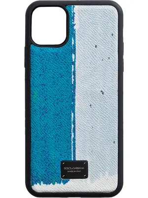 Dolce & Gabbana Snakeskin-effect Iphone 11 Pro Max Case - Blue