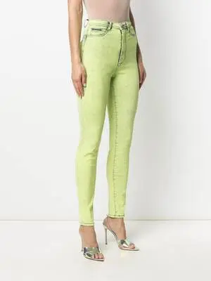 Philipp Plein Super High Waist Jeggings - Yellow