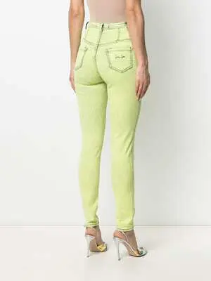 Philipp Plein Super High Waist Jeggings - Yellow