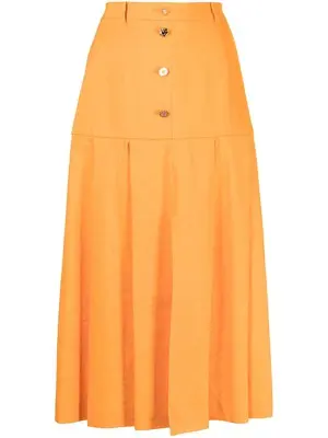 REJINA PYO Button-detailed Midi Skirt