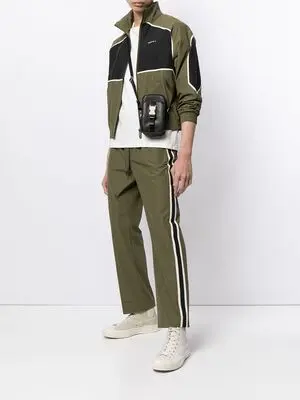 PORTS V Side Stripe Track Pants - Green
