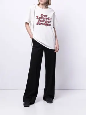 PORTS V Slogan Print T-shirt