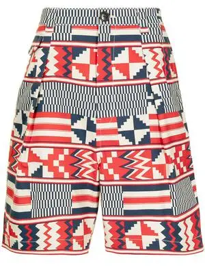 PORTS V Geometric-print Shorts