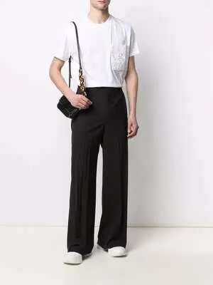 Valentino Garavani Tailored Wide-leg Trousers - Black