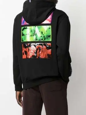 Alexander McQueen Abstract-print Cotton Hoodie