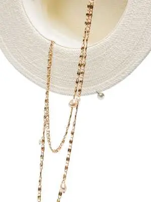 Ruslan Baginskiy Chain Strap Boater Hat