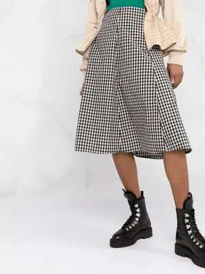 Woolrich Gingham A-line Cotton Skirt