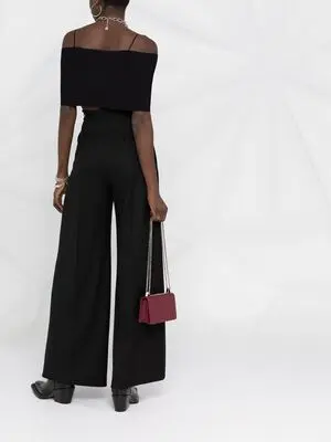 AMBUSH Cold-shoulder Cropped Top - Black