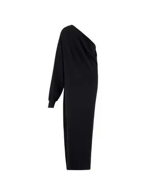 Balenciaga Asymmetric Wrap Midi Dress
