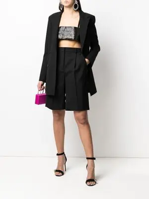 NUE Charlotte Crystal-embellished Top - Black