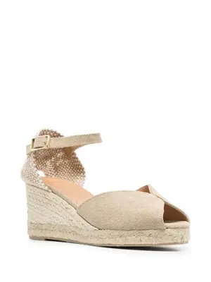 CastaÑer Carol Canvas Wedge Espadrilles - Neutrals