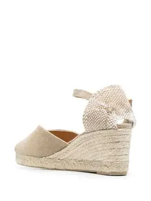 CastaÑer Carol Canvas Wedge Espadrilles - Neutrals