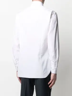 BARBA NAPOLI Spread Collar Shirt - White