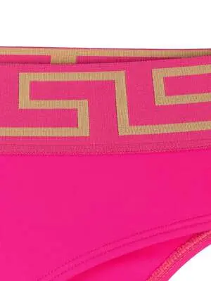 Versace Greca Border Bikini Bottom - Pink