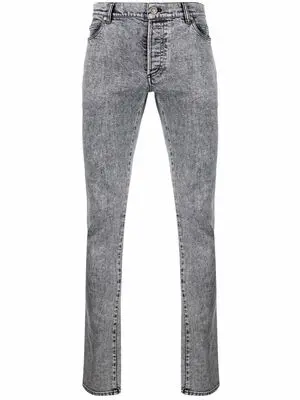 Balmain Acid-wash Skinny Jeans - Grey