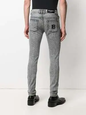 Balmain Acid-wash Skinny Jeans