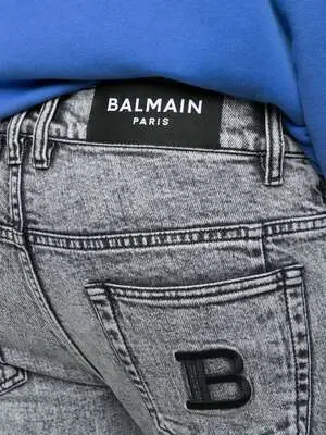 Balmain Acid-wash Skinny Jeans