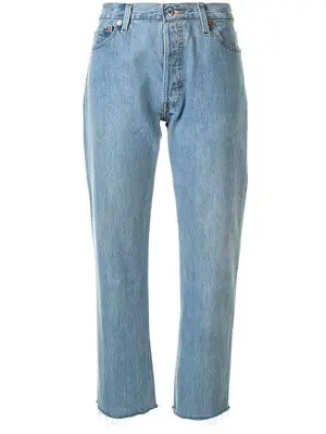 RE/DONE Stove Pipe Cropped Jeans