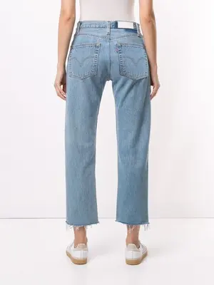RE/DONE Stove Pipe Cropped Jeans