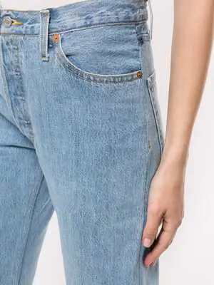 RE/DONE Stove Pipe Cropped Jeans
