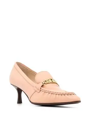 TOD'S Chain-embellished Loafer Pumps