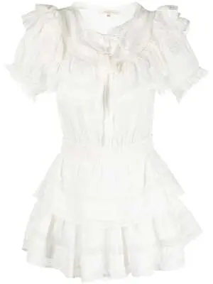 LoveShackFancy Liv Ruffled-trim Dress