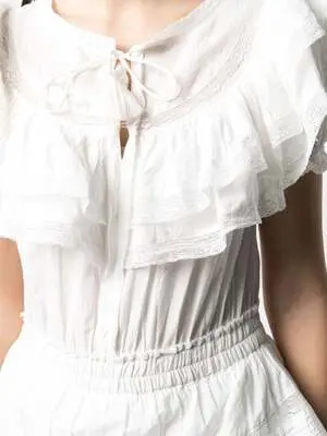 LoveShackFancy Liv Ruffled-trim Dress