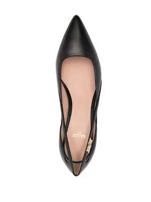 Bally Elsa B-chain Plaque Leather Pumps