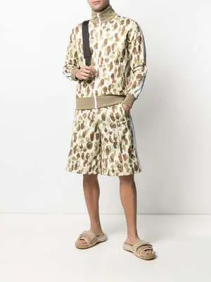 Palm Angels Logo Camouflage-print Shorts