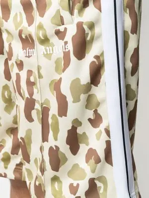 Palm Angels Logo Camouflage-print Shorts