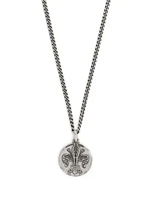 Emanuele Bicocchi Coin Pendant Necklace - Silver