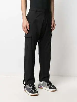 COUNTY OF MILAN Straight-leg Cargo Trousers - Black