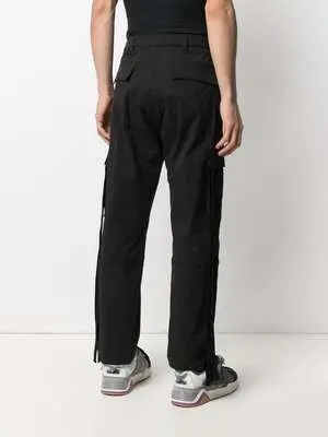 COUNTY OF MILAN Straight-leg Cargo Trousers - Black