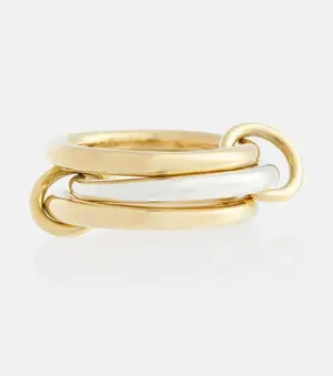 SPINELLI KILCOLLIN Taurus Sg 18kt And Sterling Silver Linked Rings - Gold