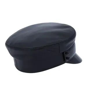 Ruslan Baginskiy Leather Baker Boy Cap