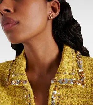 Valentino Garavani Vlogo Stud Earrings - Gold