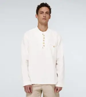 Commas Artist Linen And Ramie Shirt