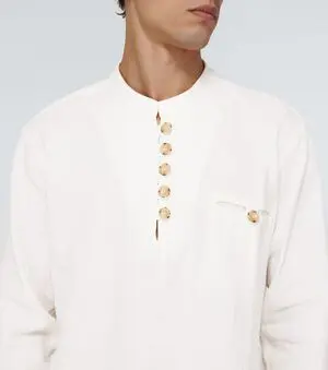 Commas Artist Linen And Ramie Shirt