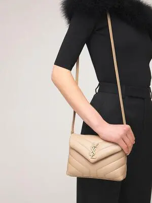 Saint Laurent Toy Loulou Monogram Quilted Leather Bag