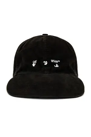 Off-White Embroidered Logo Baseball Cap - Black & White