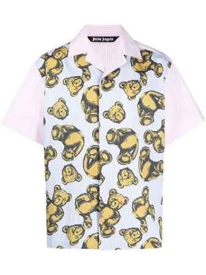 Palm Angels Teddy Bear Striped Shirt