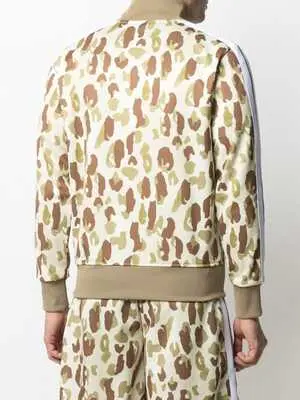 Palm Angels Desert Camo Logo Sports Jacket - Neutrals