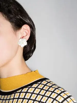 JENNIFER BEHR Mother-of-pearl Flower Stud Earrings