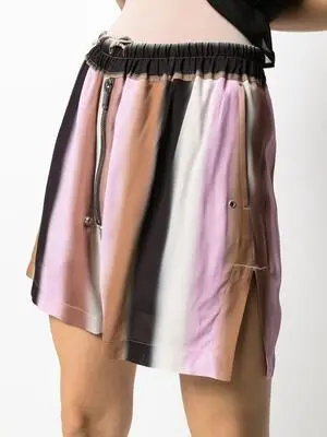 Rick Owens Gradient Stripe Shorts