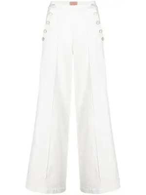 NUDE High-waisted Wide Leg Trousers